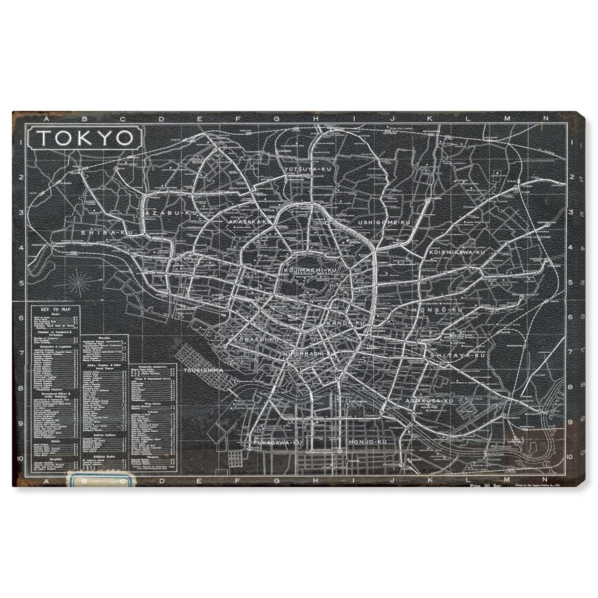 Tokyo Tourist Map 1918 | By Oliver Gal