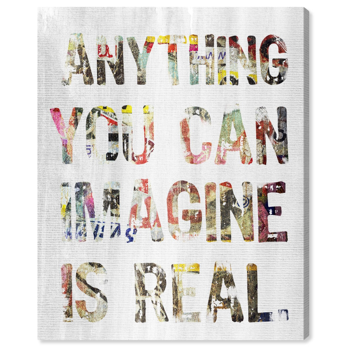 Your Imagination Is Real | Typography and Quotes Wall Art by Oliver Gal