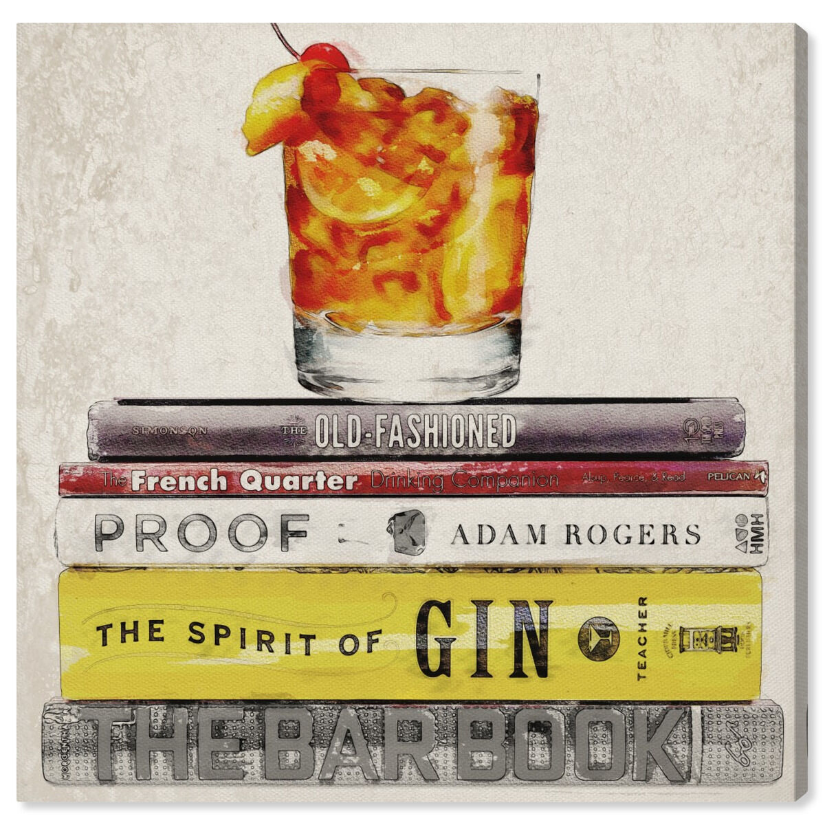 Bar Books | Drinks and Spirits Wall Art by Oliver Gal