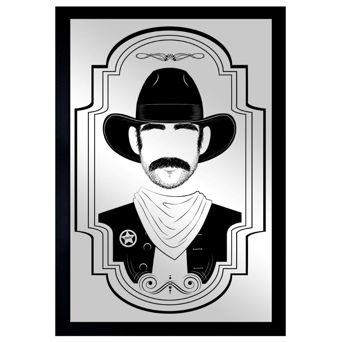 Cowboy Mirror | By Oliver Gal