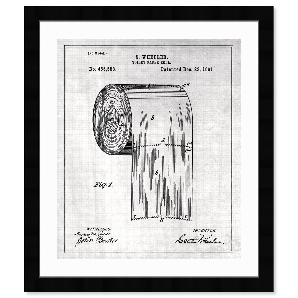 Toilet-Paper Roll 1891 II | Wall Art by Oliver Gal
