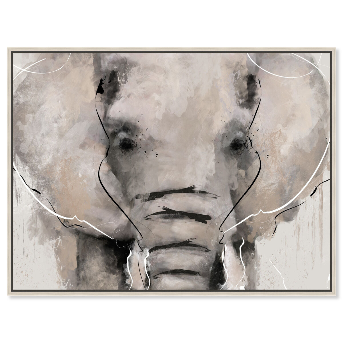 Abstract Elephant | Animals Wall Art by Oliver Gal