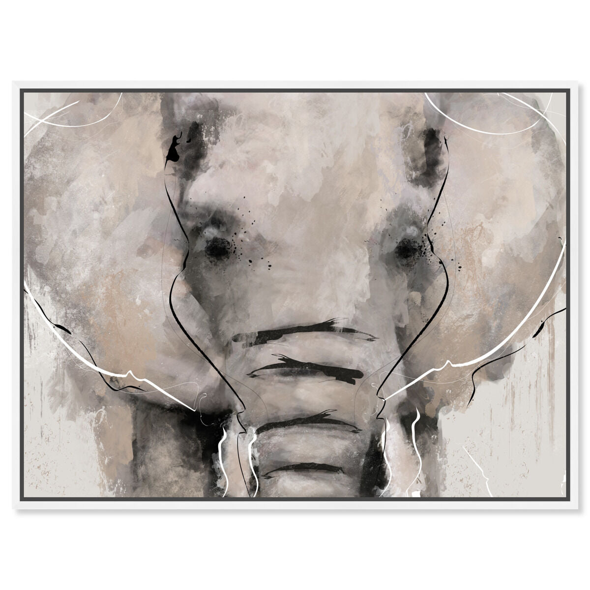 Abstract Elephant | Animals Wall Art by Oliver Gal