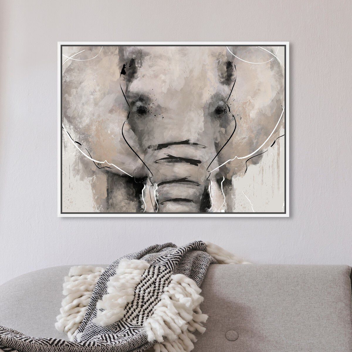 Abstract Elephant | Animals Wall Art by Oliver Gal
