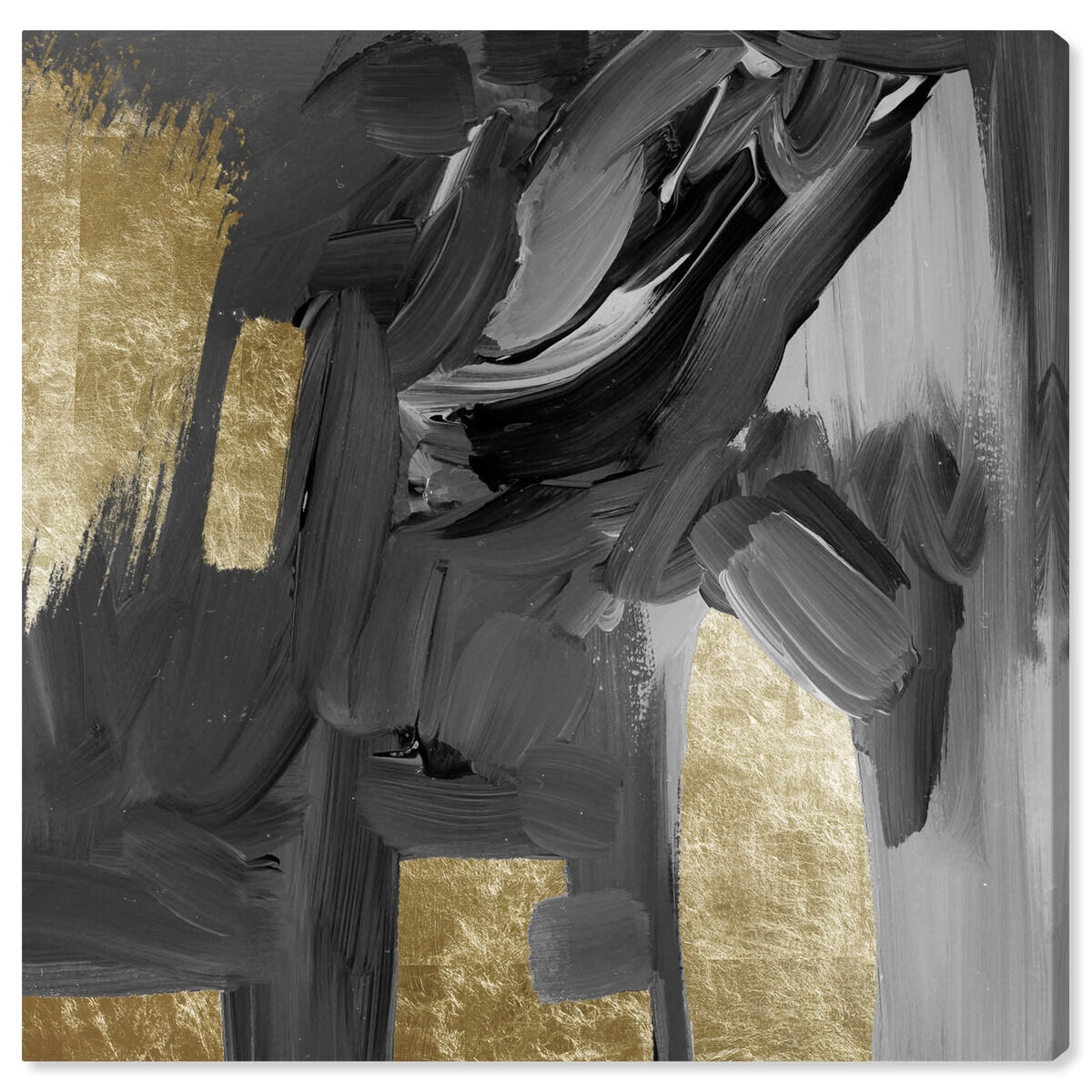 Mighty Gold | Abstract Wall Art by Oliver Gal