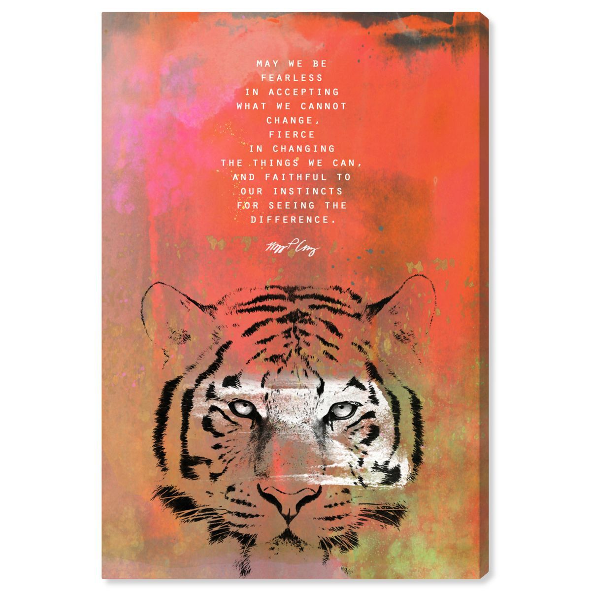 Maggie P Chang - Tiger | Typography and Quotes Wall Art by Oliver Gal