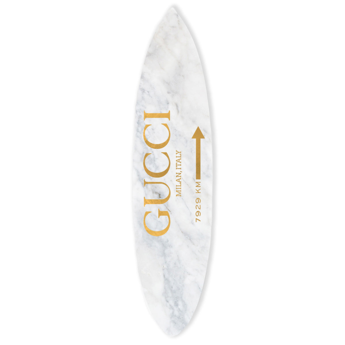Italian Surfboard Marble Gold | By Oliver Gal