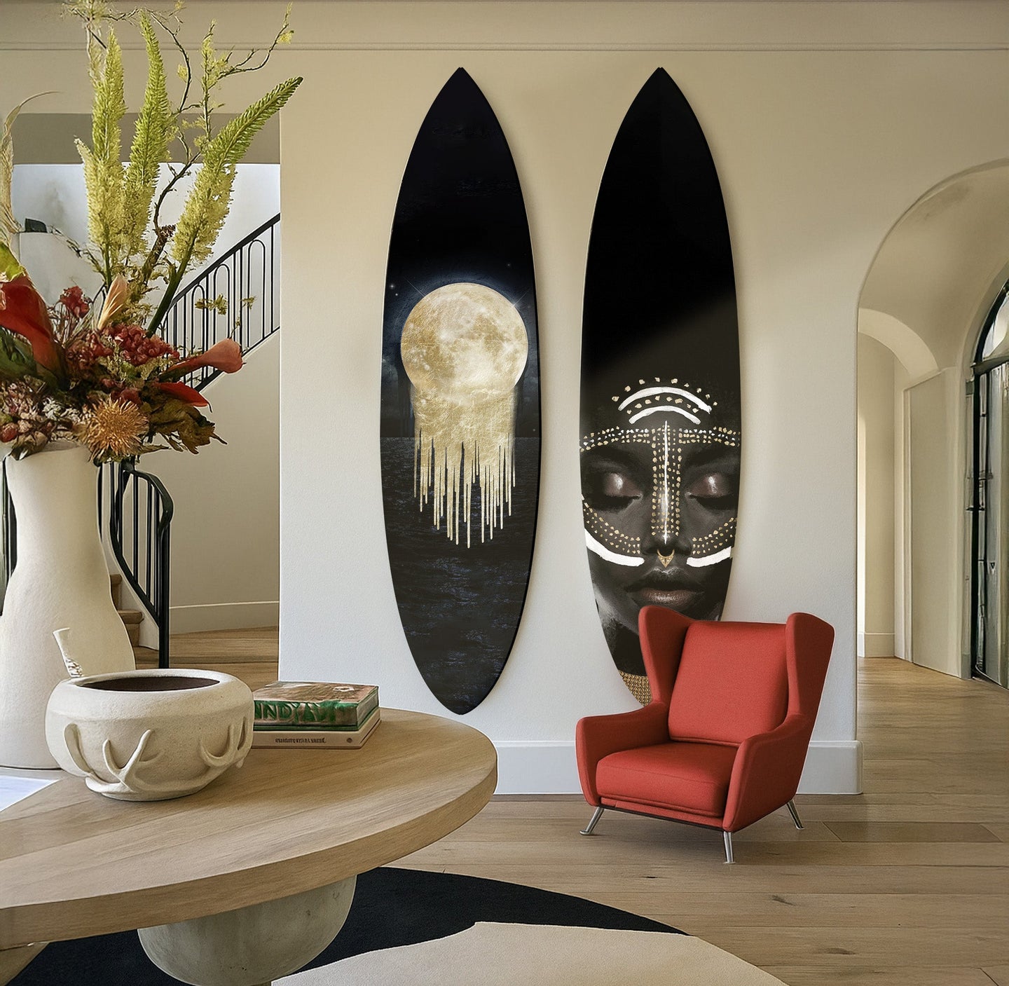 Golden Ritual | Surfboard Gallery Wall – Oliver Gal